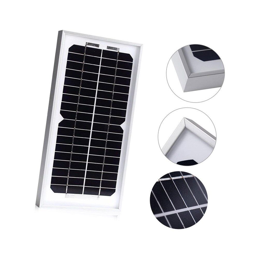 5W 12V Solar Panel Tiny Watts Solar Monocrystalline - Small Solar ...